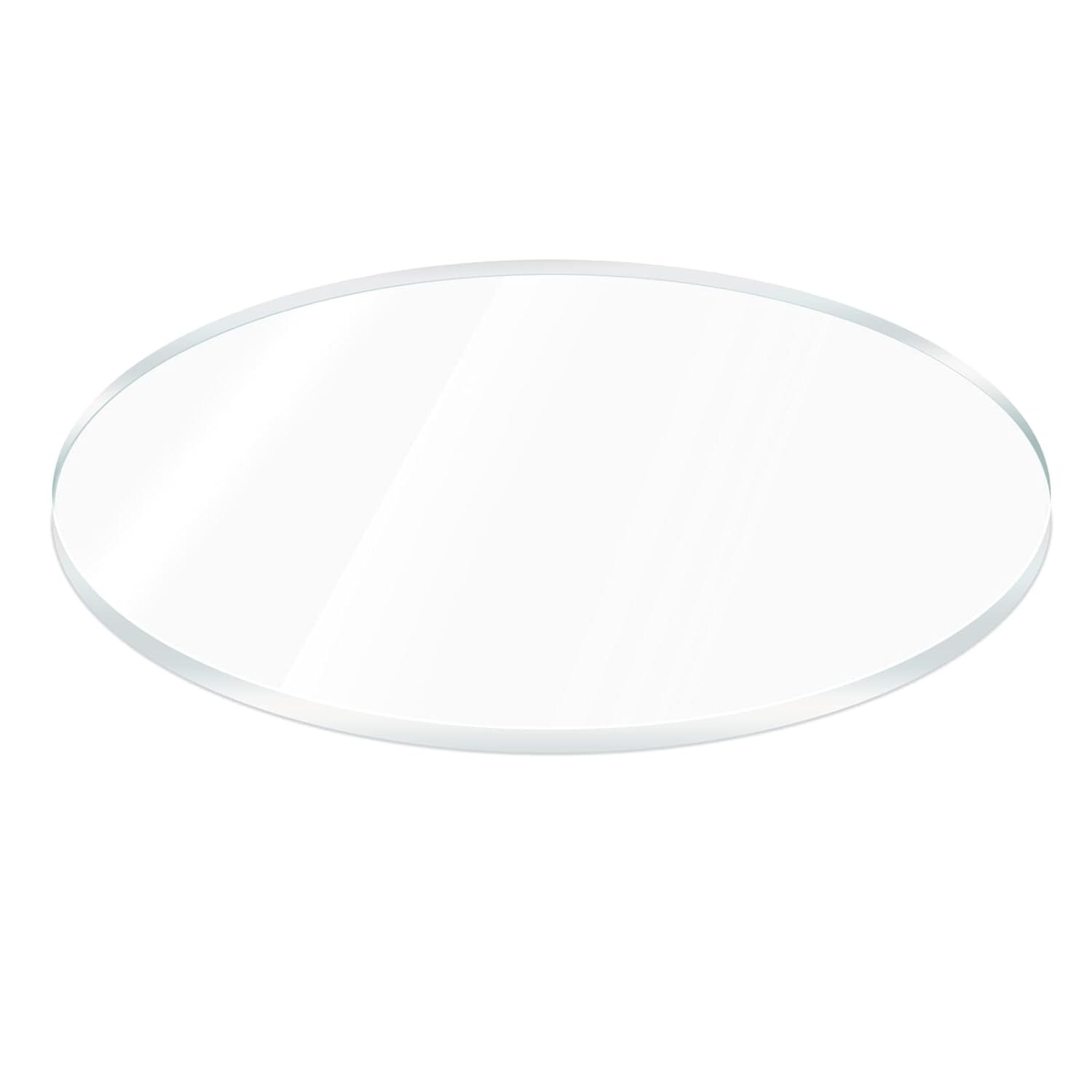 12" Clear Acrylic Sheet Plastic Round 1/8" Plexiglass Tile for DIY ...