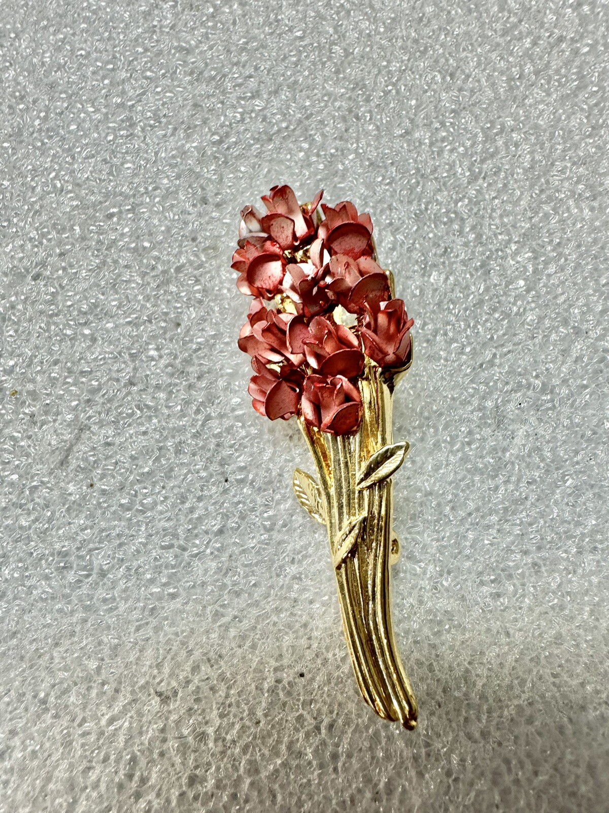 DMC 97’ 1 Dozen Roses Brooch Golden & Red | eBay