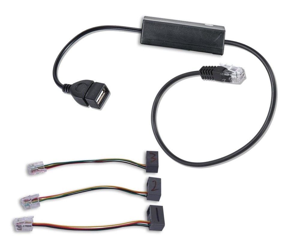 Male RJ9 Plug to Female USB Type A Headset Adapter Compatible with USB ...