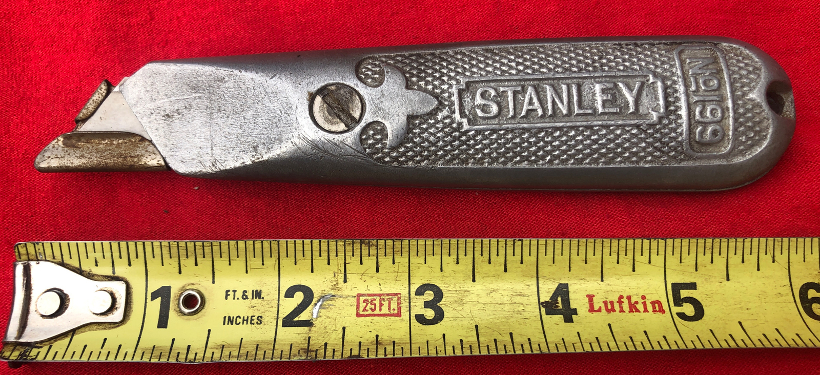 VINTAGE STANLEY No. 199 FIXED BLADE UTILITY KNIFE WITH BLADE GUARD | eBay
