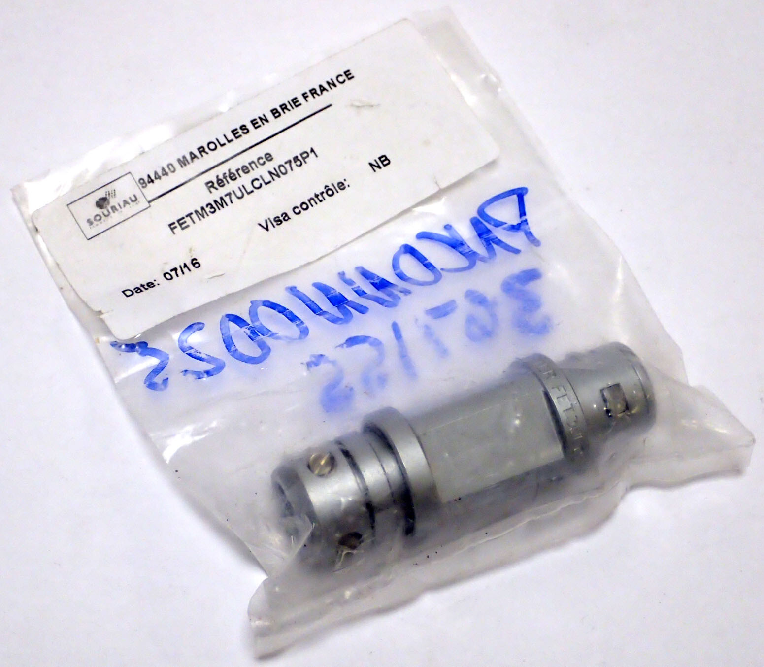 SOURIAU JUPITER FETM3M7ULCLN075P1 STRAIGHT PLUG AIRCRAFT CONNECTOR 7 ...