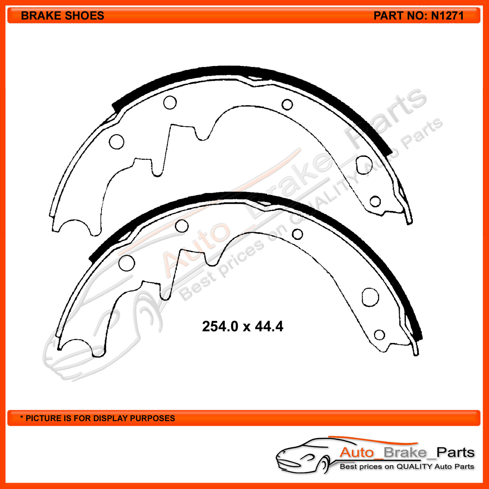 CBA Rear Brake Shoes for FORD FAIRMONT FALCON XM XP VANS 4 Wheel Drum ...