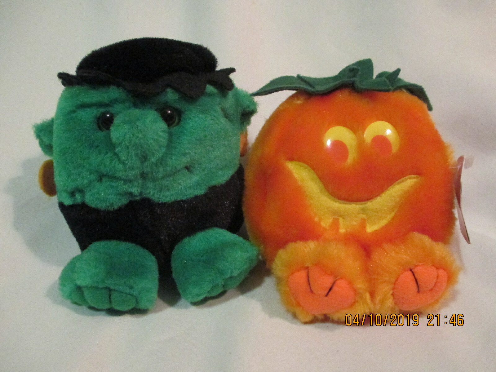 Puffkins Halloween Plush Stitch Smash 5" Jack-o-Lantern Frankenstein ...