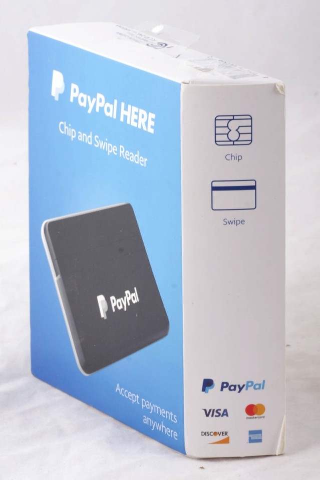 PayPal HERE Chip and Card Swipe Reader Credit & Debit Cards Mobile ...