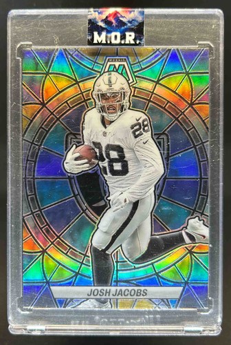 2023 Mosaic Josh Jacobs Stained Glass #SG-12 Raiders | eBay