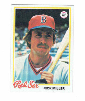 Rick Miller Boston Red Sox Outfield #482 Topps 1978 #Baseball Card | eBay