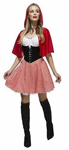 Fever Adult Women s Red Riding Hood Costume, Dress and Hooded Cape ...