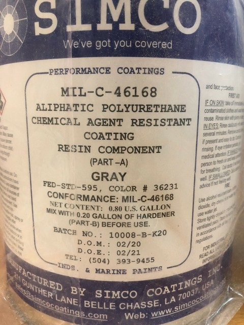 MIL-C-46168, COATING, COLOR# 36231 GRAY, 1Gal kit. | eBay