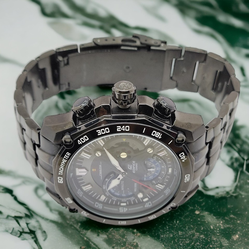 BRAND NEW CASIO EDIFICE RED BULL EDITION EF-550-RBSP Black Chronograph ...