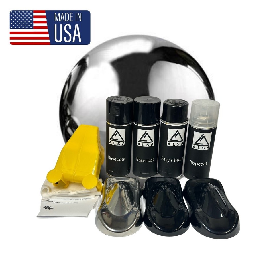 Genuine Alsa Easy Chrome Paint - Spray Chrome - Complete Chrome Kit | eBay