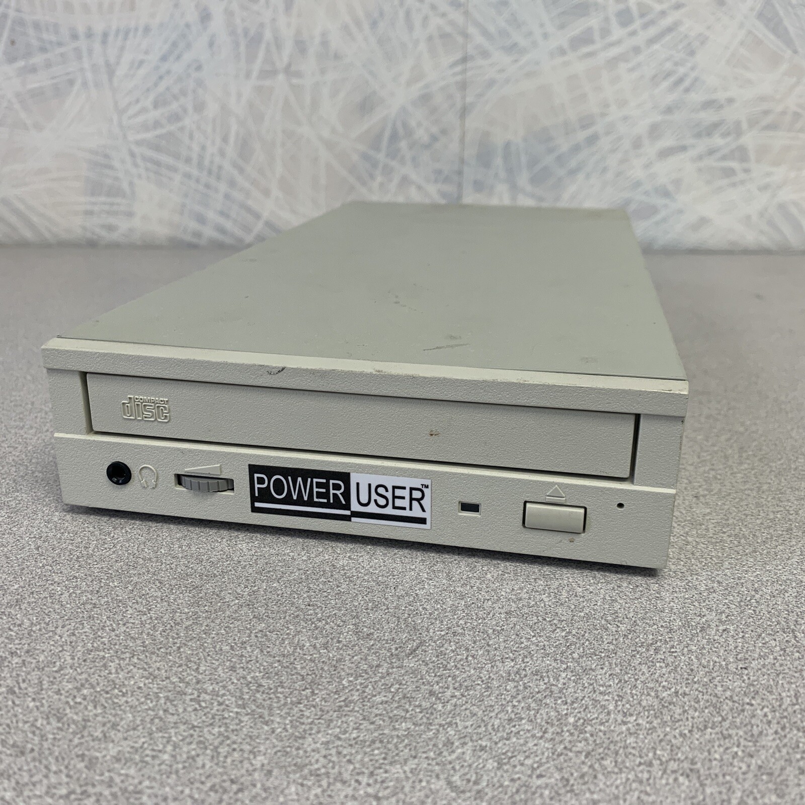 Vintage POWER USER External CD ROM Drive FCC ID: JONCDLC4X01 COOL RARE ...