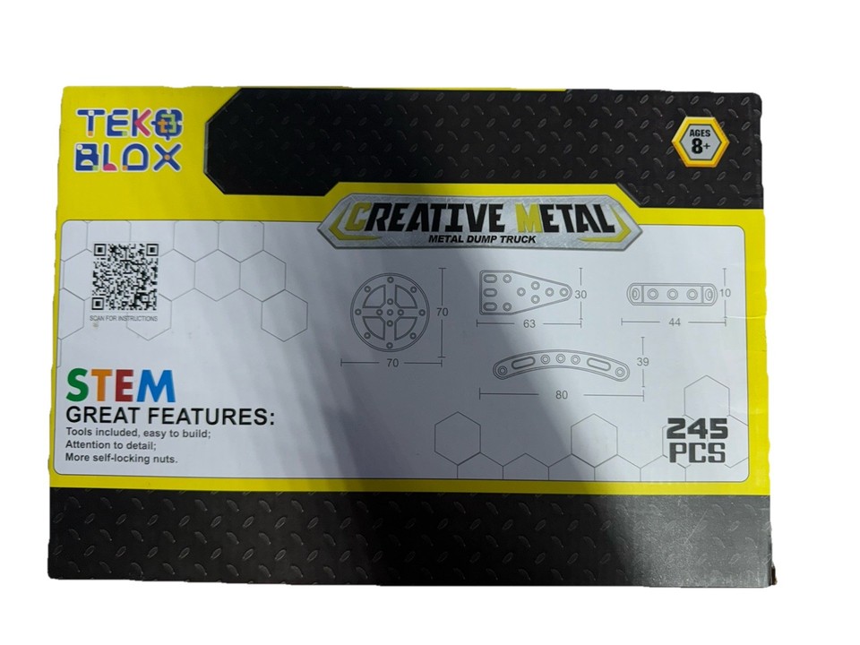 Teko Blox STEM Creative Metal Dump Truck Kit 245 Pieces | eBay