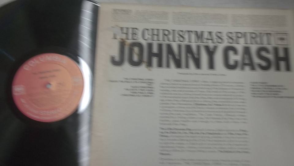 johnny cash 33 record lp christmas the christmas spirit/very good- | eBay
