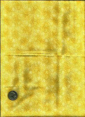 Pretty & Bright Floral Print very lt yellow on lt & med golden yellow ...