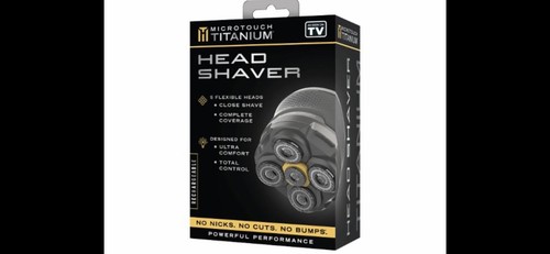 MicroTouch Titanium Head Shaver💥As Seen On TV💥Adjusts Contour & Curve ...