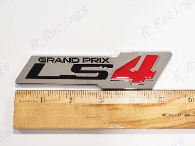 1pc LS4 GRAND PRIX Fender Emblem Badge for ZR1 Chevrolet Silverado ...