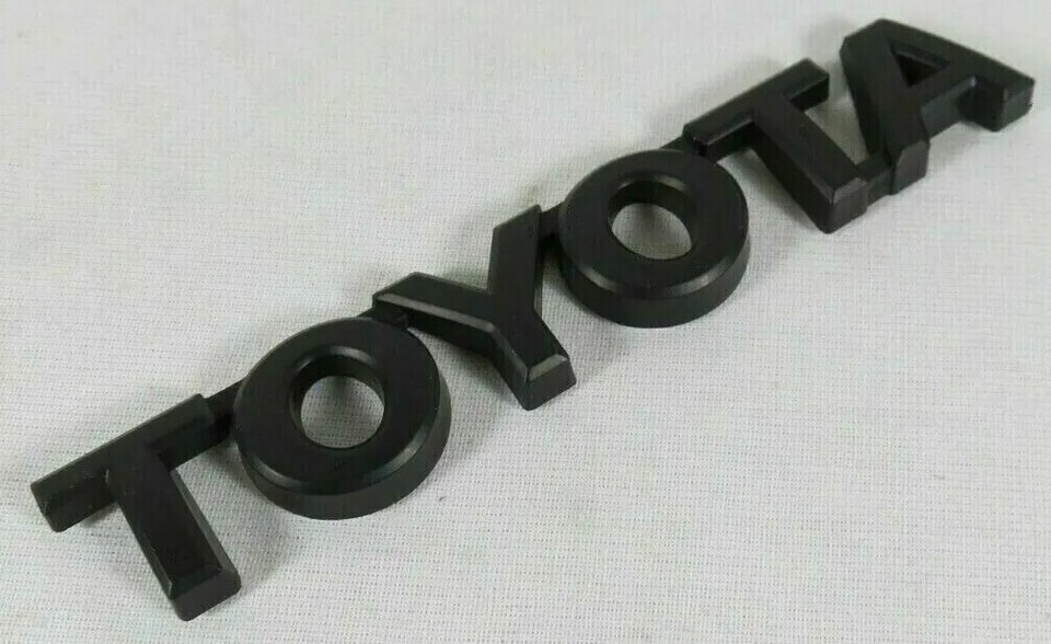 Toyota Tacoma Tundra Emblem Rear Tailgate Black Badge Back Sign Symbol ...