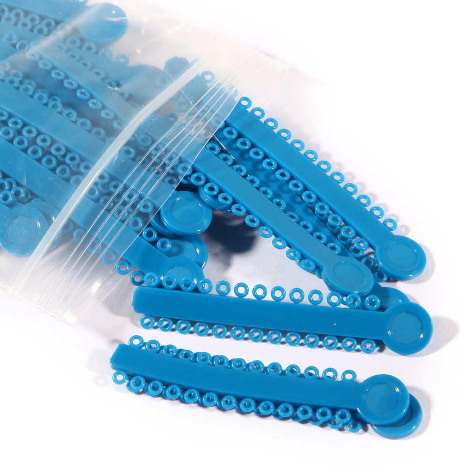 1 Bag Dental Orthodontic Ligature Ties Elastic Rubber Bands 47 Colors ...