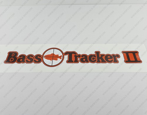BASS TRACKER II TARGET 1970'S BOAT DECAL 20" LONG | eBay.de
