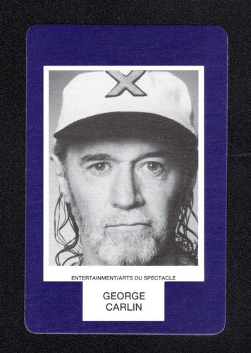 George Carlin Stand-Up Comedian Actor 1993 Face To Face Game Card ...