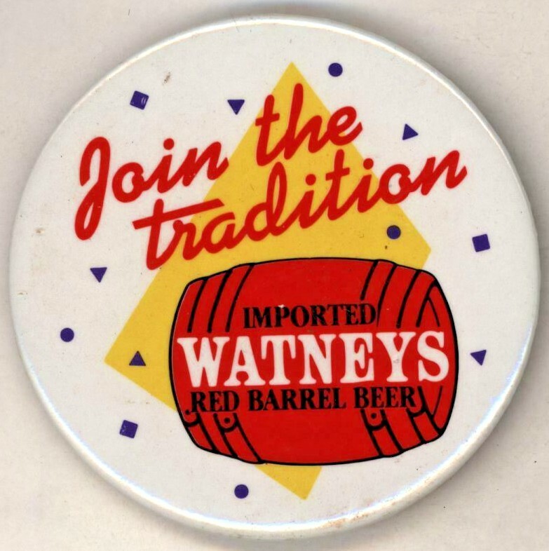 1980's Watneys Red Barrel Beer 2 1/2" Pinback Button | eBay