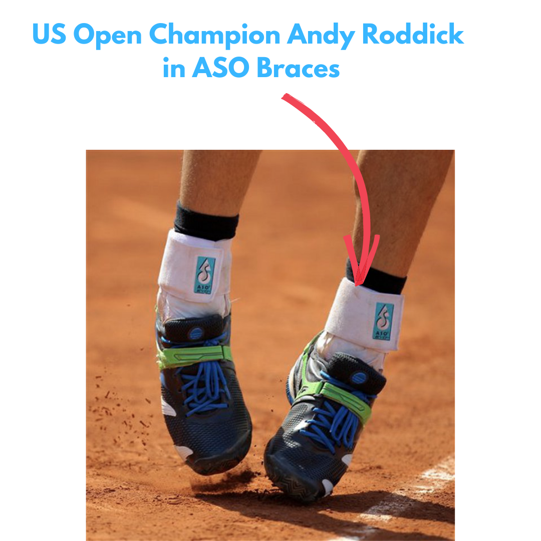 ASO Ankle Brace Stabilizer Support Sprain Sports Netball Basketball WHT ...