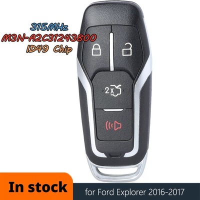 For 2016 2017 Ford Explorer Smart Remote Key Fob 4 Button M3N ...