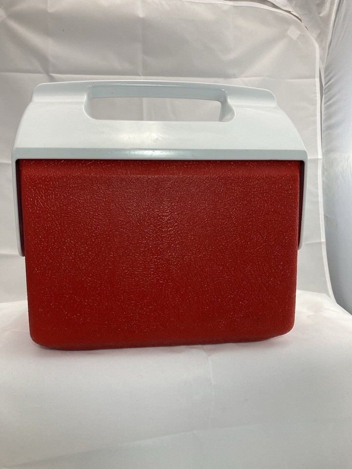 Vin 7Qt RED Thermos Cooler Personal Ice Chest Lunchbox Clamshell ...