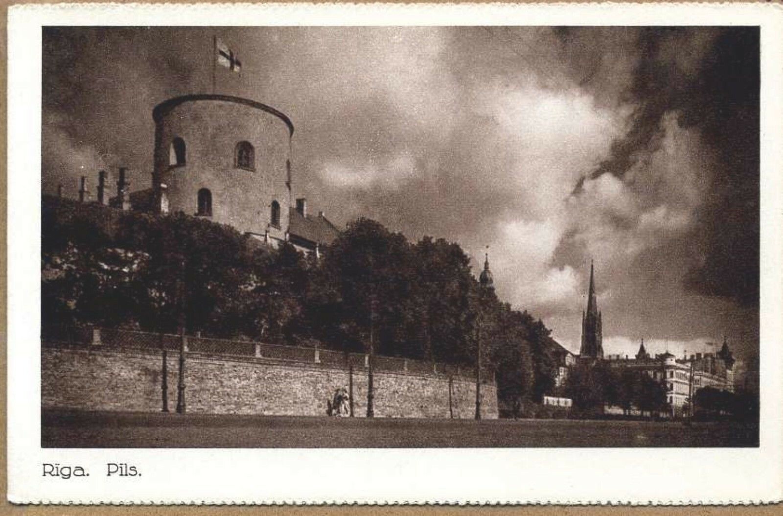 Latvia 1930's Riga Pils Postcard EM Benjamin #678 1 | eBay