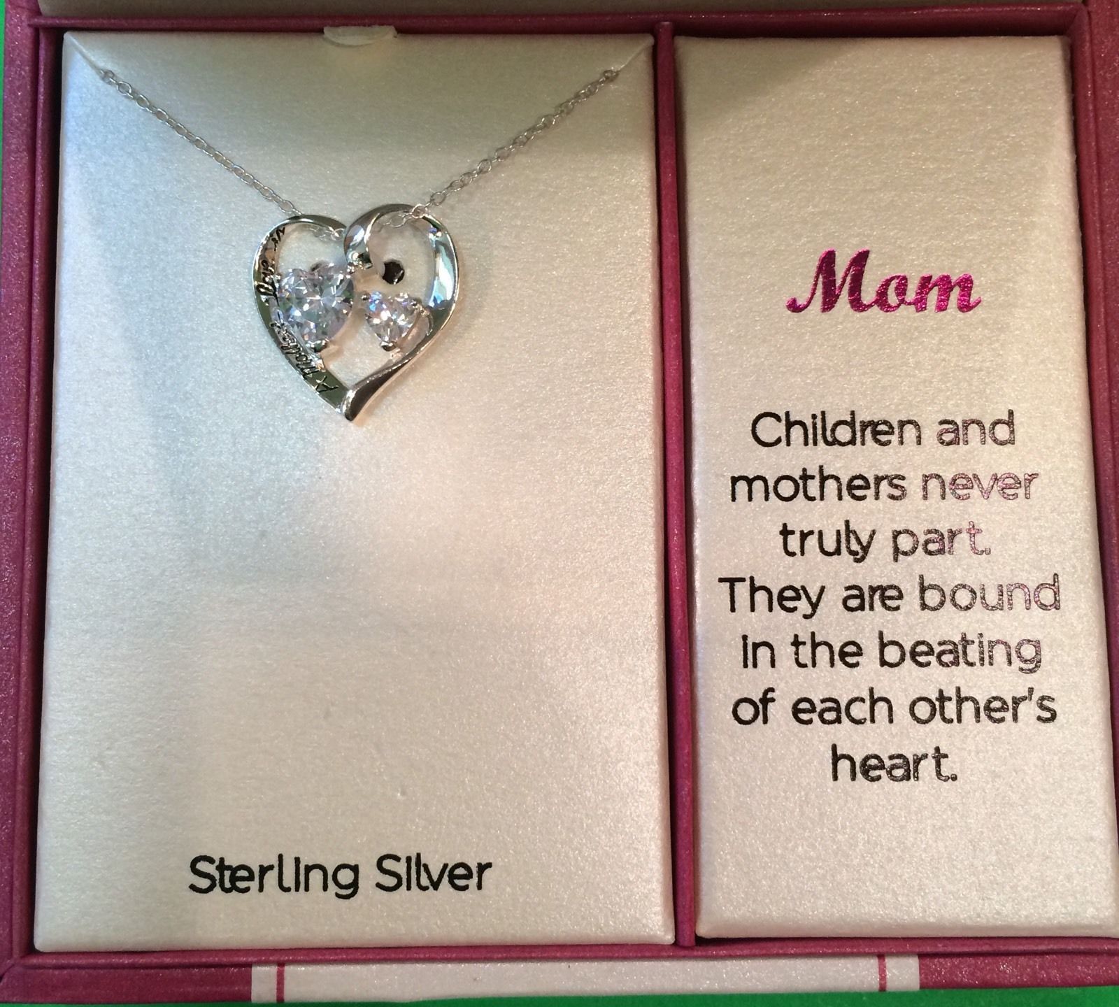 ~NEW~ Footnotes® Sterling Silver Mother's Love Friend Sister Mom ...
