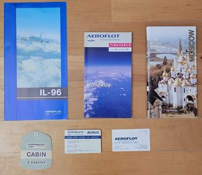 AEROFLOT RUSSIAN AIRLINES - MEMORABILIA LOT - 7 ITEMS | eBay