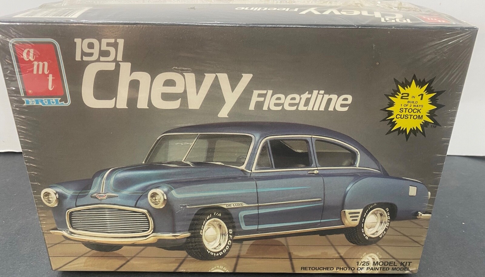 AMT 6754 1951 CHEVY FLEETLINE KIT 2n1 1/25 Model Car Mountain fs | eBay