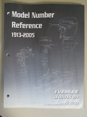 OEM JOHNSON OUTBOARD SERVICE MANUAL MODEL NUMBER REFERENCE 1913-2005 | eBay