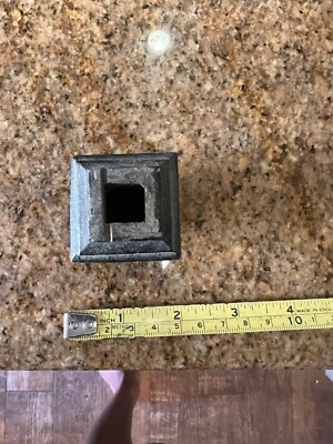 wrought iron square block for stair rails | eBay