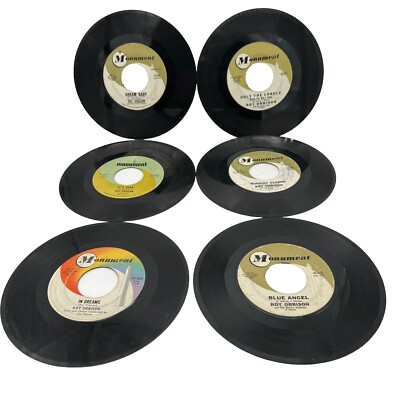 Roy Orbison 45 rpm, 7” Hit Vinyl Records Monument Label Group Of 6 | eBay