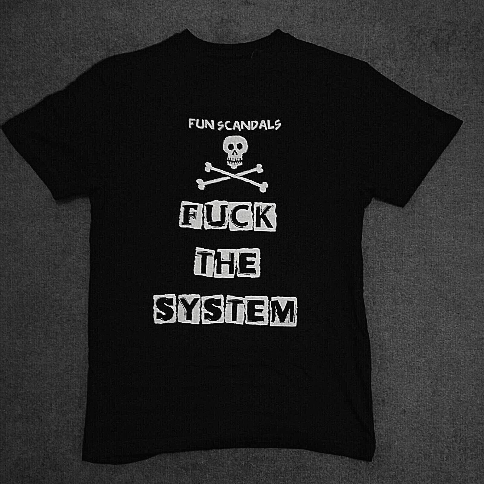 Fun Scandals Small Punk T Shirt Sex Pistols Gbh The Clash Uk Subs The