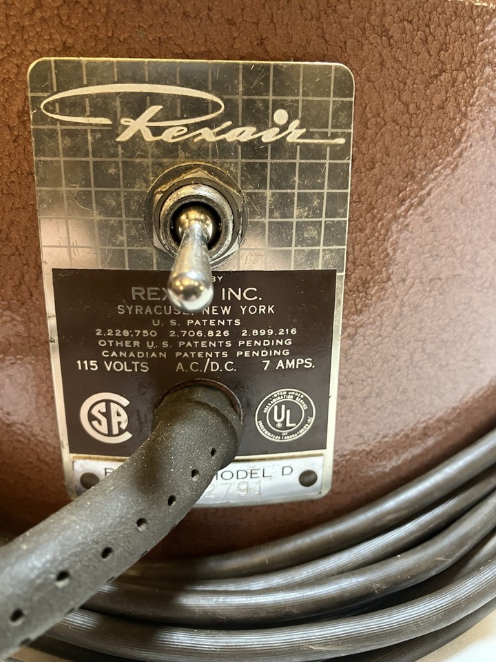 Rexair Rainbow Model D Brown Canister Vacuum Cleaner Base Motor | eBay