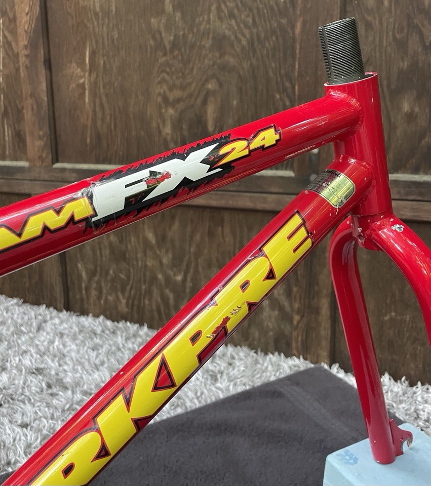 1993 Parkpre Team FX24 BMX 21.5” TT Frame Fork Bars & Seatpost Chromoly ...
