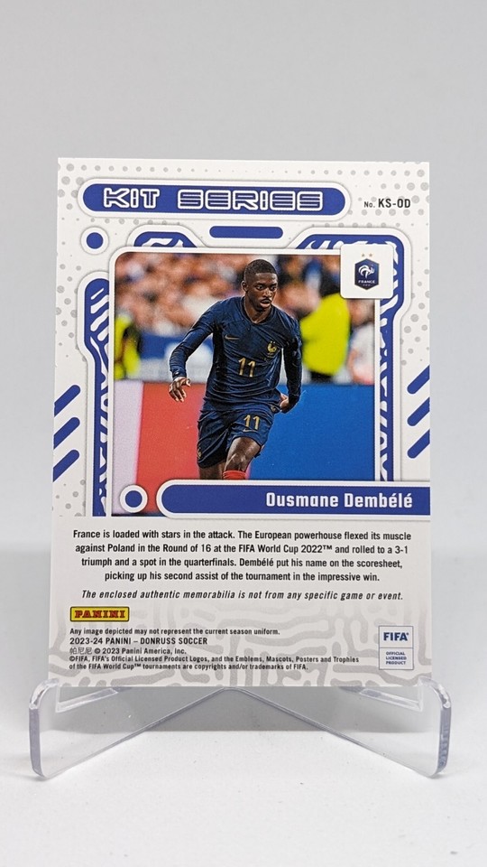 2023-24 Panini Donruss Soccer Ousmane Dembele Kit Series Relic Patch | eBay