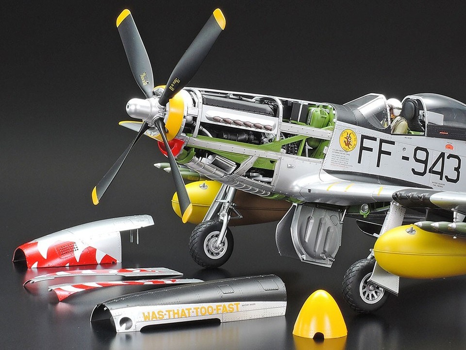 TAMIYA 1/32No.28 North American F-51D Mustang Korean War Model Kit ...