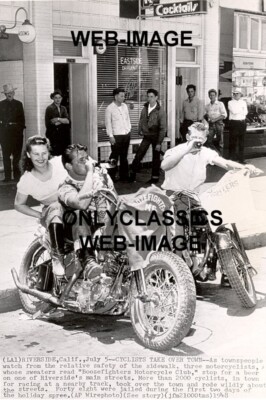 1948 MOTORCYCLE MAYHEM WILD ONES GANG 8X12 PHOTO BOOZEFIGHTERS CLUB ...