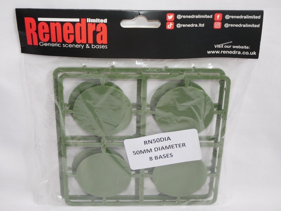 Renedra Limited Generic Scenery & Bases (50mm) Diameter Bases 8 Per ...