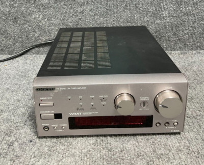 Onkyo AM/FM Stereo Tuner Amplifier R-805X WRAT Technology 4-Ohms AC 120 ...