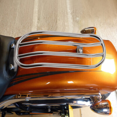 Fender Luggage Rack Solo Seat Fit For Harley Softail Fat Boy Breakout ...
