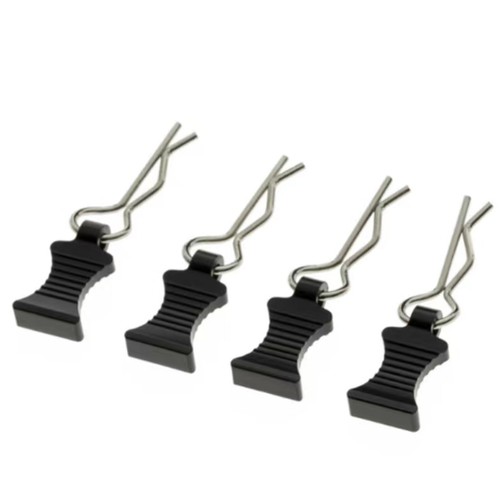 4Pcs Aluminum R-type Body Clips With Mount For Axial SCX6 AXI05000 1/6 ...