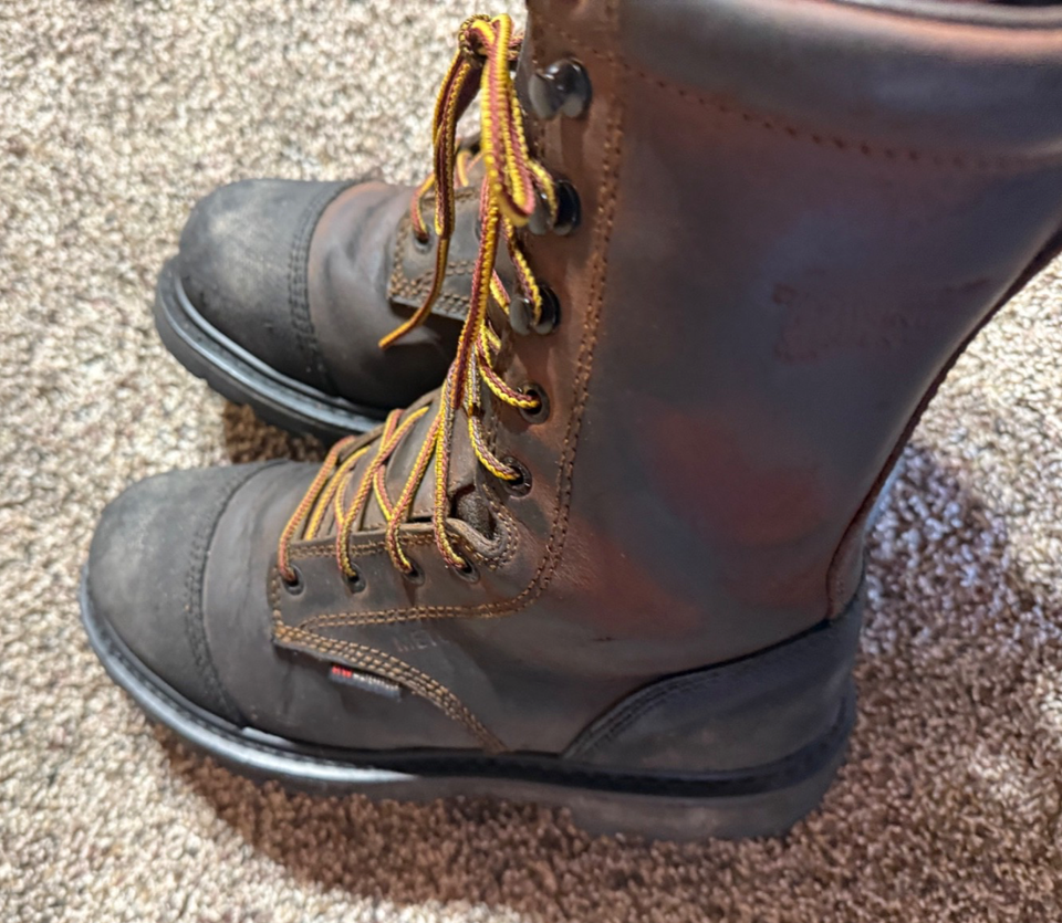Red Wing Boots Mens Size 7 D (4499) Metguard 10" Waterproof Steel Toe ...