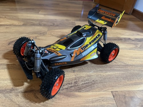 Vintage Tamiya Top Force Evolution New Built RC car with Dynatech motor ...