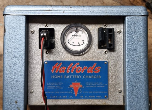 VINTAGE HALFORDS 6V/12V BATTERY CHARGER WORKING | eBay