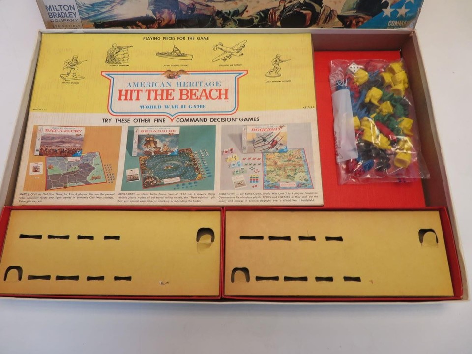 American Heritage Hit the Beach Board Game 1963 Complete Game Nice (a ...