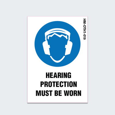 HEARING PROTECTION MUST BE WORN - HEAVY MACHINERY - Replacement ...